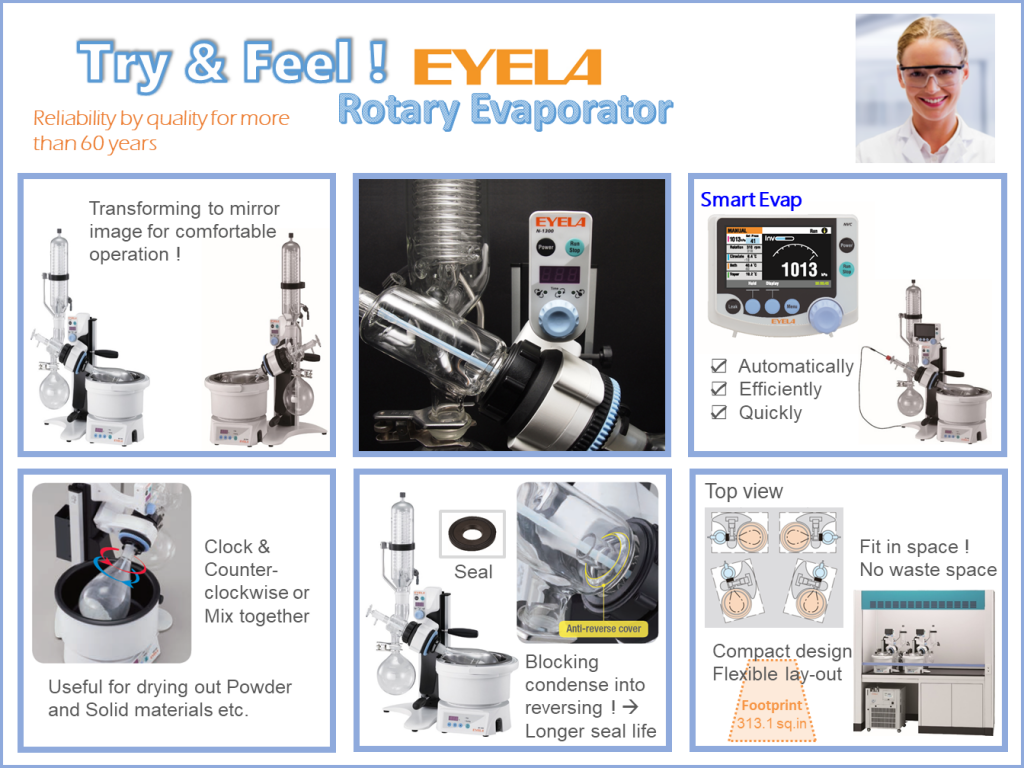 Try & Feel ! EYELA Rotary Evaporator｜NEWS｜News & Topics｜Rotary ...